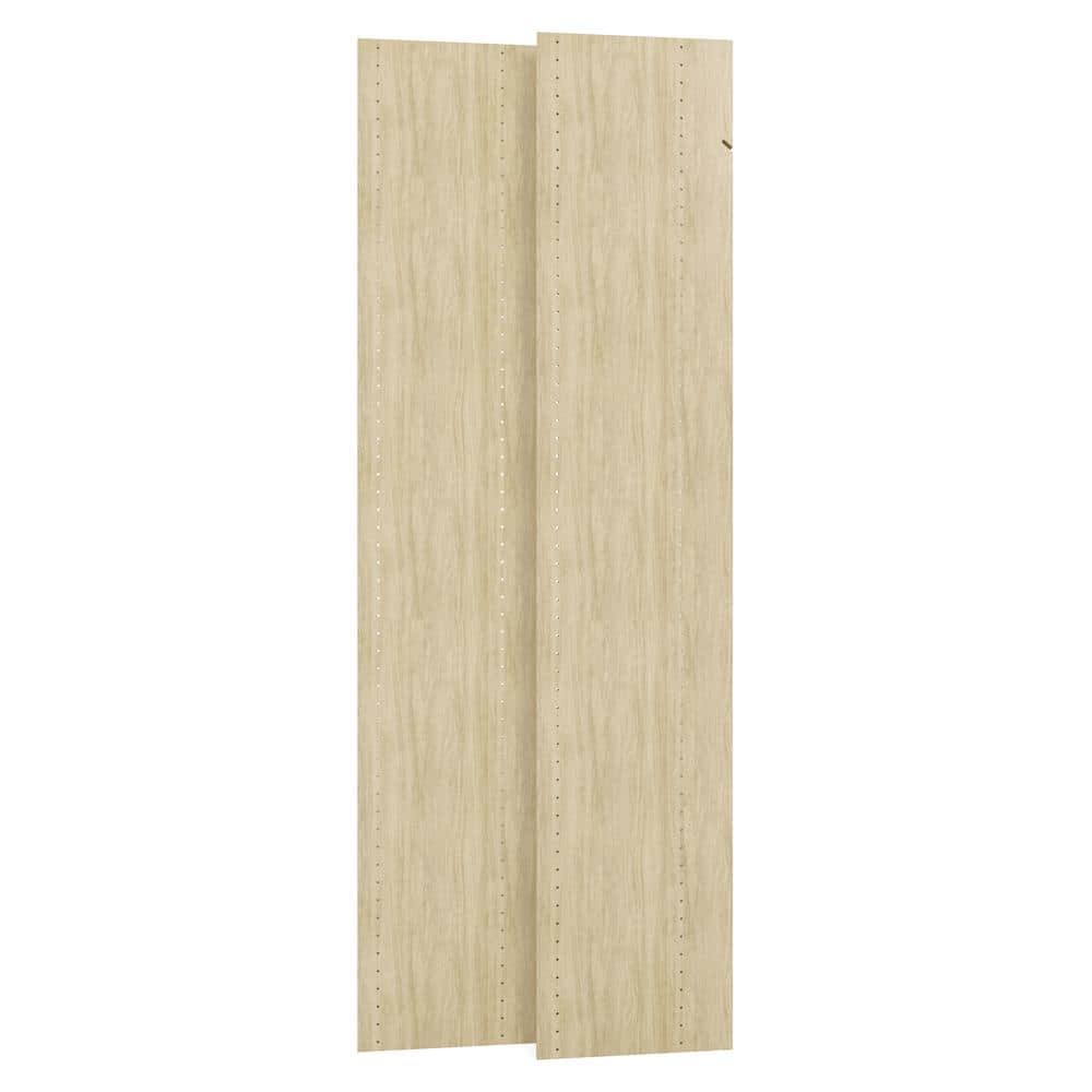 Closet Evolution 14 in. x 72 in. Harvest Grain Wood Vertical Panels (2 ...