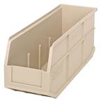 QUANTUM STORAGE SYSTEMS Stackable Shelf 13-Qt. Storage Tote in Ivory (6-Pack) SSB461IV - The ...