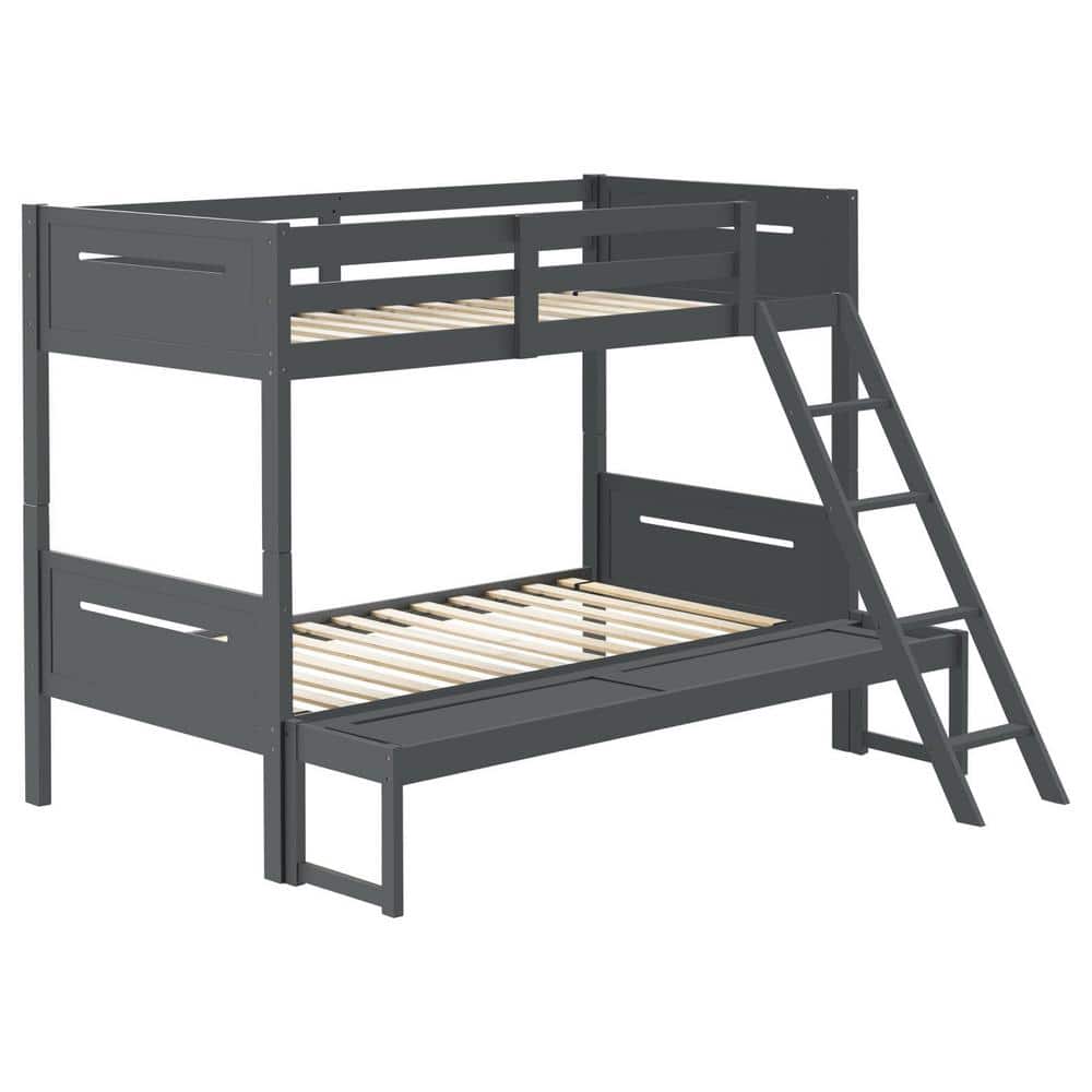 Coaster Littleton Gray Twin Over Full Bunk Bed 405052GRY - The Home Depot