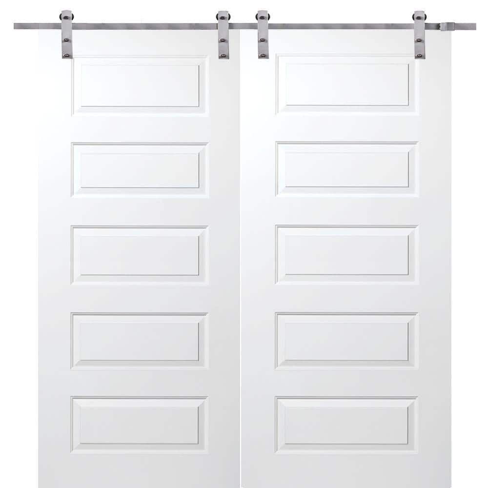 MMI DOOR 60 in. x 80 in. Primed Rockport Smooth Surface Solid Core ...