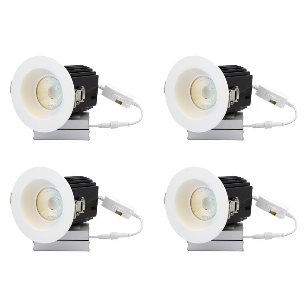 Sunlite 4 in. 27K, 30K, 35K, 40K, 50K New Construction Remodel 1 in ...