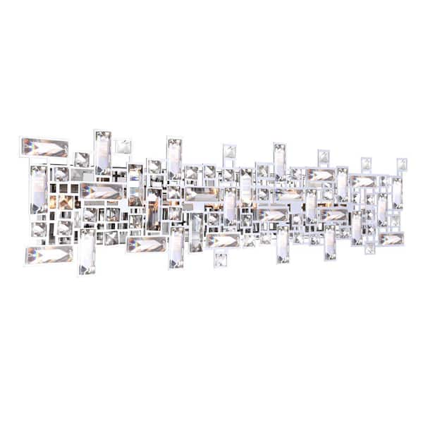 CWI Lighting Arley 8 Light Vanity Light With Chrome Finish 5689W30-8 ...