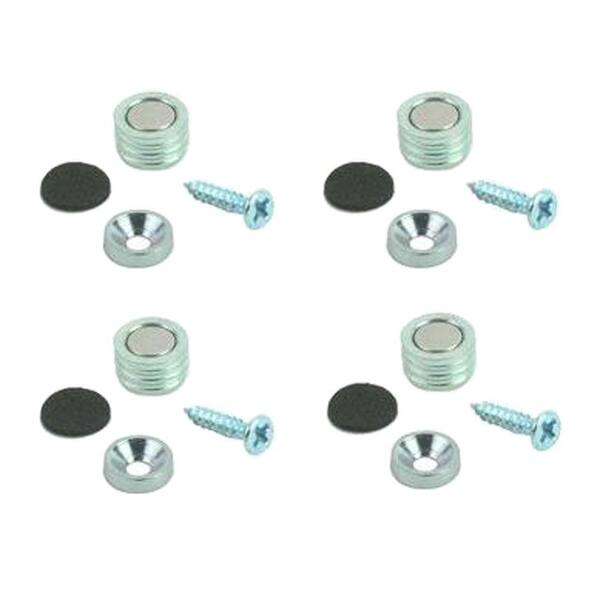 Master Magnet 2 lb. Pull Rare Earth Magnetic Latch Kit (4-Piece per ...
