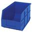 QUANTUM STORAGE SYSTEMS Stackable Shelf 27-Qt. Storage Tote in Blue (6 ...