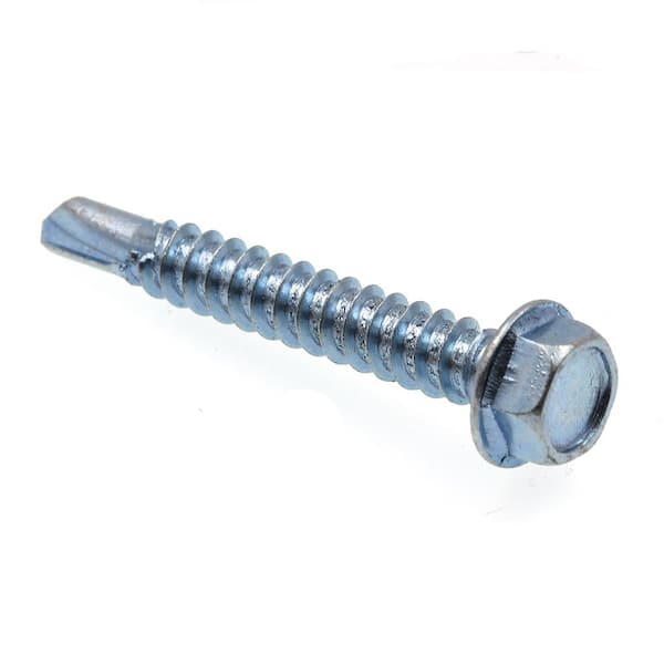 Prime-Line #12 x 1-1/2 in. Zinc Plated Case Hardened Steel Indented Hex ...