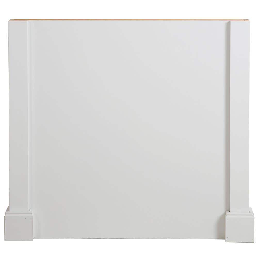 Hampton Bay White 39x35x3.66 in. Decorative Island End Panel CM3835O-WH ...