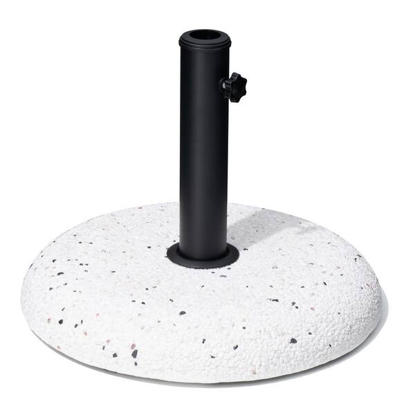 Pellebant 45 lbs. Outdoor Weighted Cement Cobble Round Patio Umbrella ...