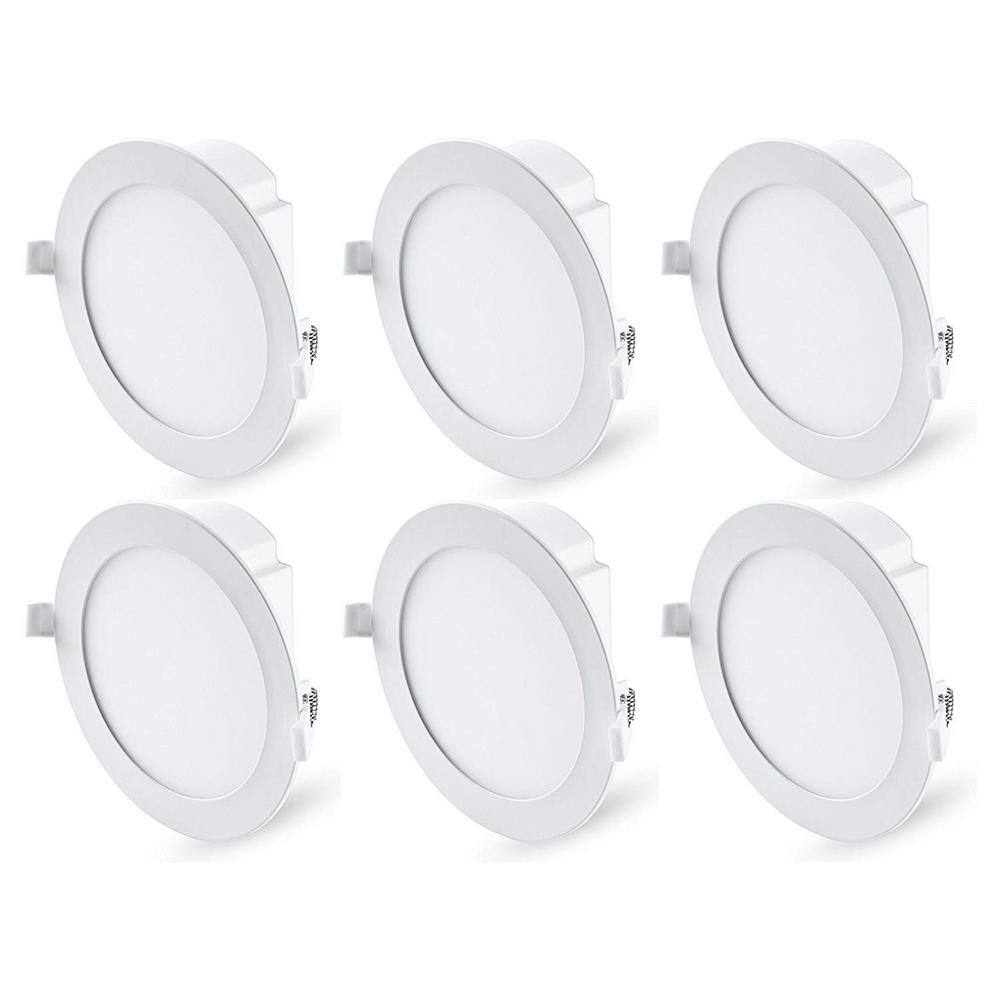 Hyperikon J-Box Downlight 6 in. 12-Watt 5000K Ne-Watt Construction or ...
