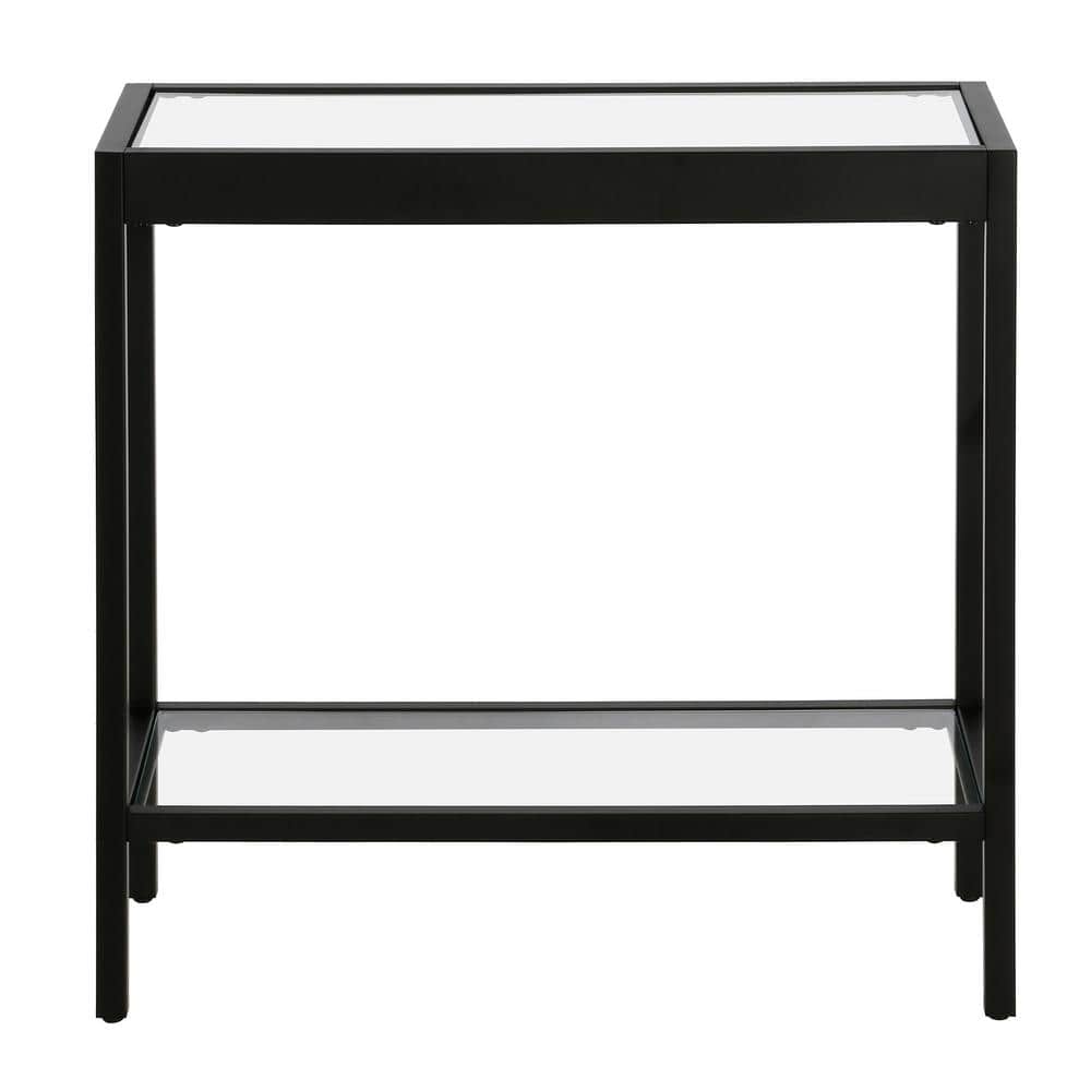 Meyer&Cross Alexis 24 in. Wide Blackened Bronze Rectangular Side Table ...