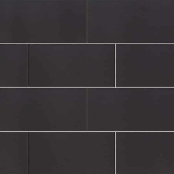 MSI Take Home Tile Sample - Carbon 4 in. x 4 in. Matte Floor and Wall ...