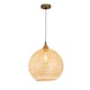 ELE Light & Decor Lily 1-Light 48-Watt LED Modern Coastal Beige Pendant ...