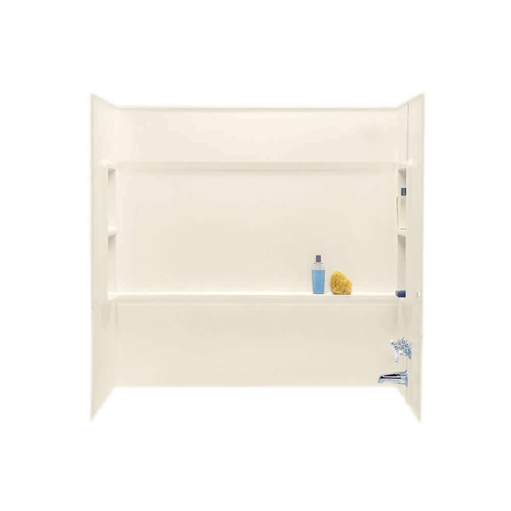 Swan 30 in. x 60 in. x 59.5 in. 3-Piece Direct-to-Stud Alcove Tub ...