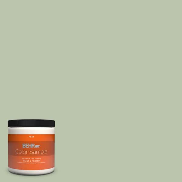 BEHR PREMIUM PLUS 8 oz. #PPU11-10 Whitewater Bay Flat Interior/Exterior ...