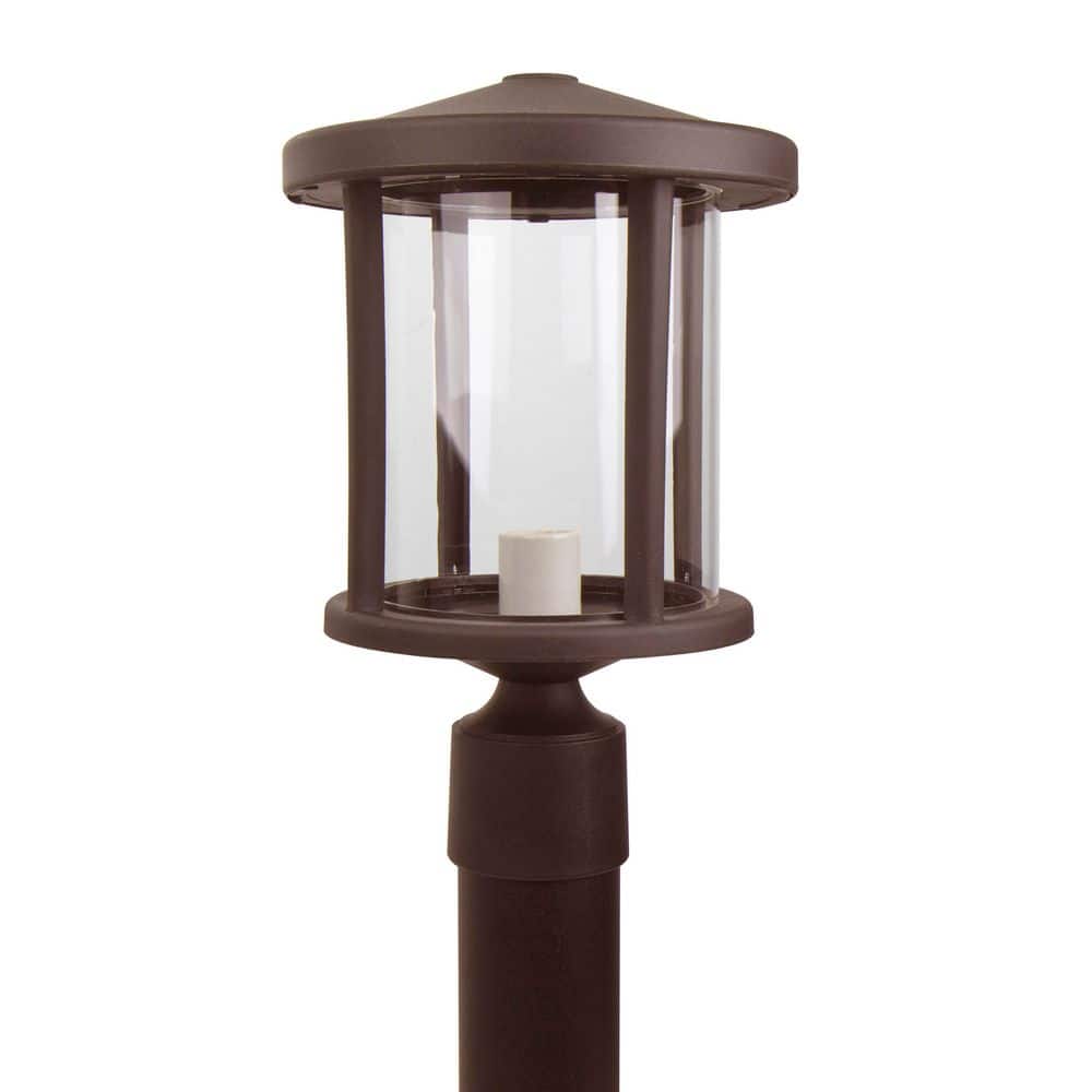 SOLUS Artisan Round 1-Light Bronze Hardwired Outdoor Weather Resistant ...
