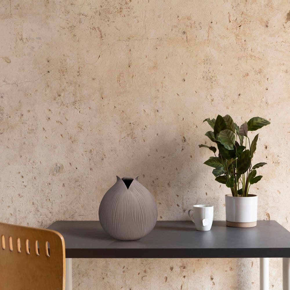 castellousa Pink 9 in. Tall Modern Round Ceramic Flower Vase CB-ML32-VS ...