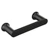 MOEN Genta LX 9 in. Wall Mounted Hand Towel Bar in Matte Black BH3886BL ...
