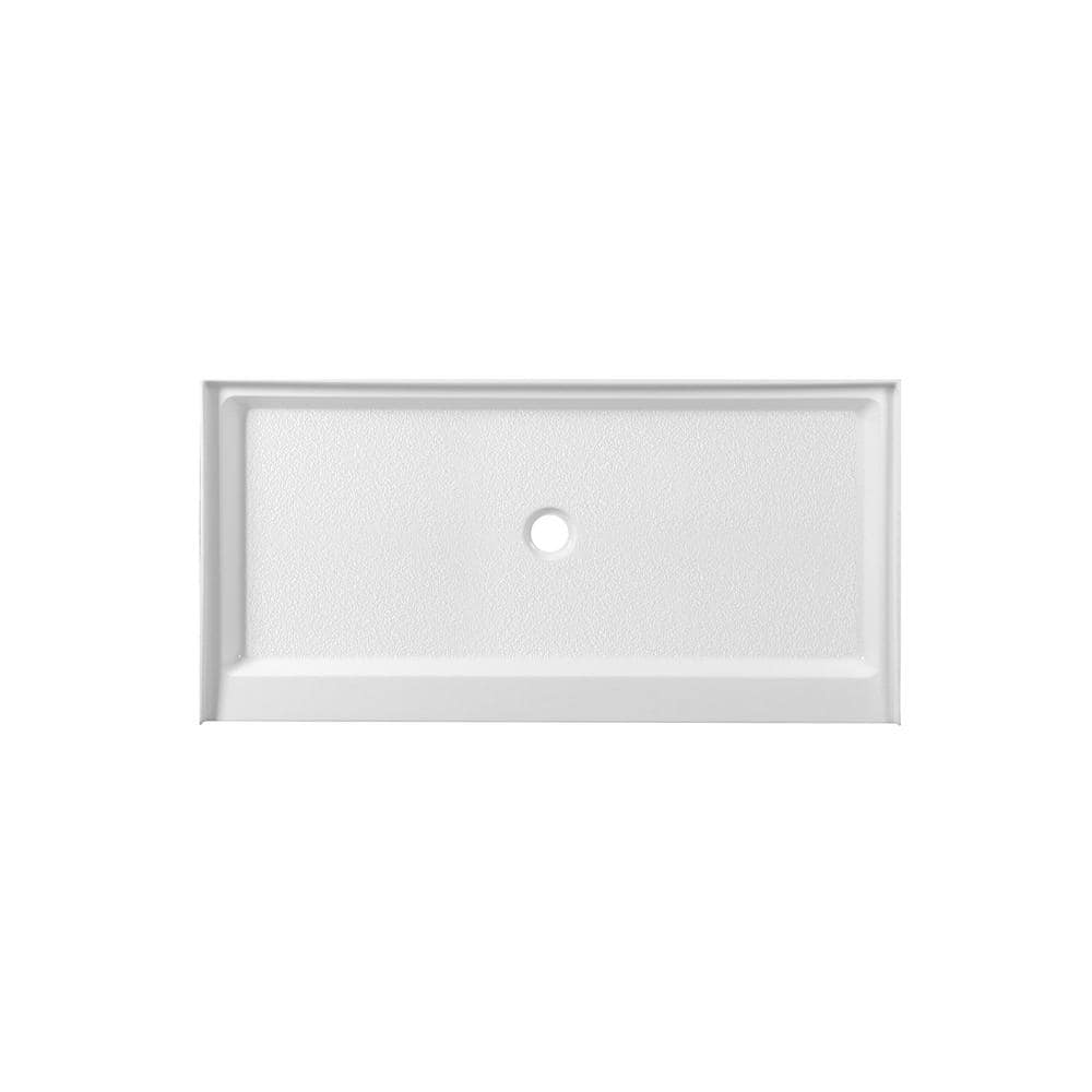 Timeless Home 60 in. x 30 in. Single Threshold Shower Base Pan with ...