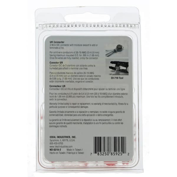 IDEAL Insulation Displacement Wire Connectors (25-Pack) 85-925 - The ...