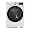 LG 24 in. W 4.2 Cu. Ft. Ventless Stackable Compact SMART Electric Dryer ...