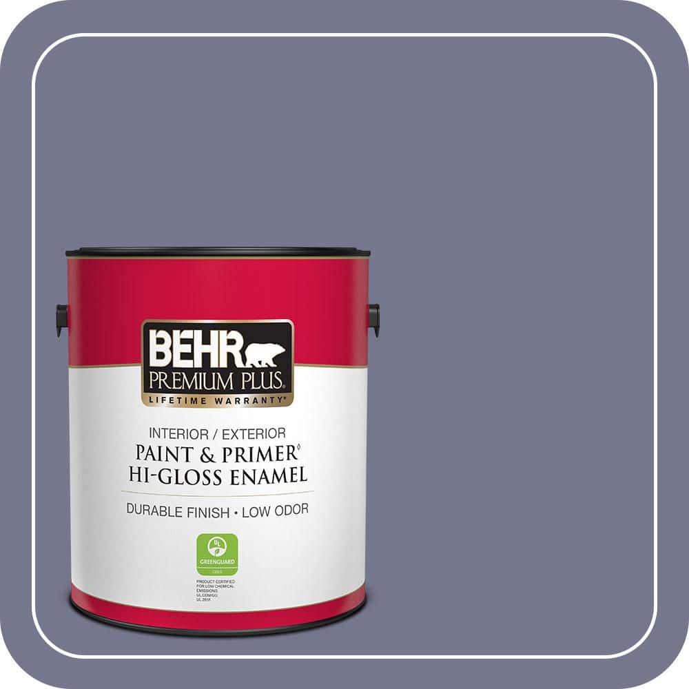BEHR PREMIUM PLUS 1 gal. #630F-5 Vintage Hi-Gloss Enamel Interior ...