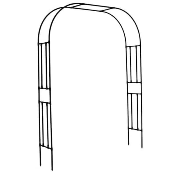 Meiyiu 106 in. x 78 in. Metal Birdcage Shape Garden Arbor Heavy-Duty ...
