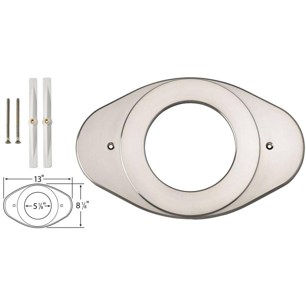 Delta Shower Renovation Cover Plate in Stainless RP29827SS - The Home Depot