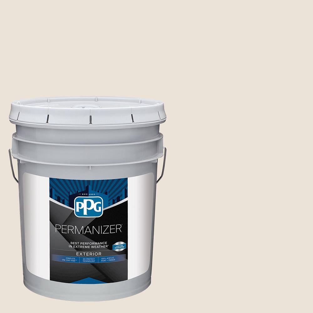 PERMANIZER 5 gal. PPG1079-1 String of Pearls Satin Exterior Paint ...