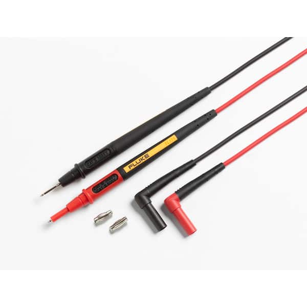 FLUKE TL175E Twist Guard TM Test Leads, 2 mm Dia Probe Tips with 4 mm ...