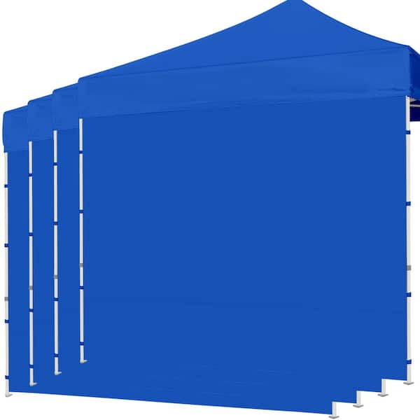 CoastShade 10 ft. x 10 ft. Blue Commercial Pop Up Canopy Sidewall Kit ...