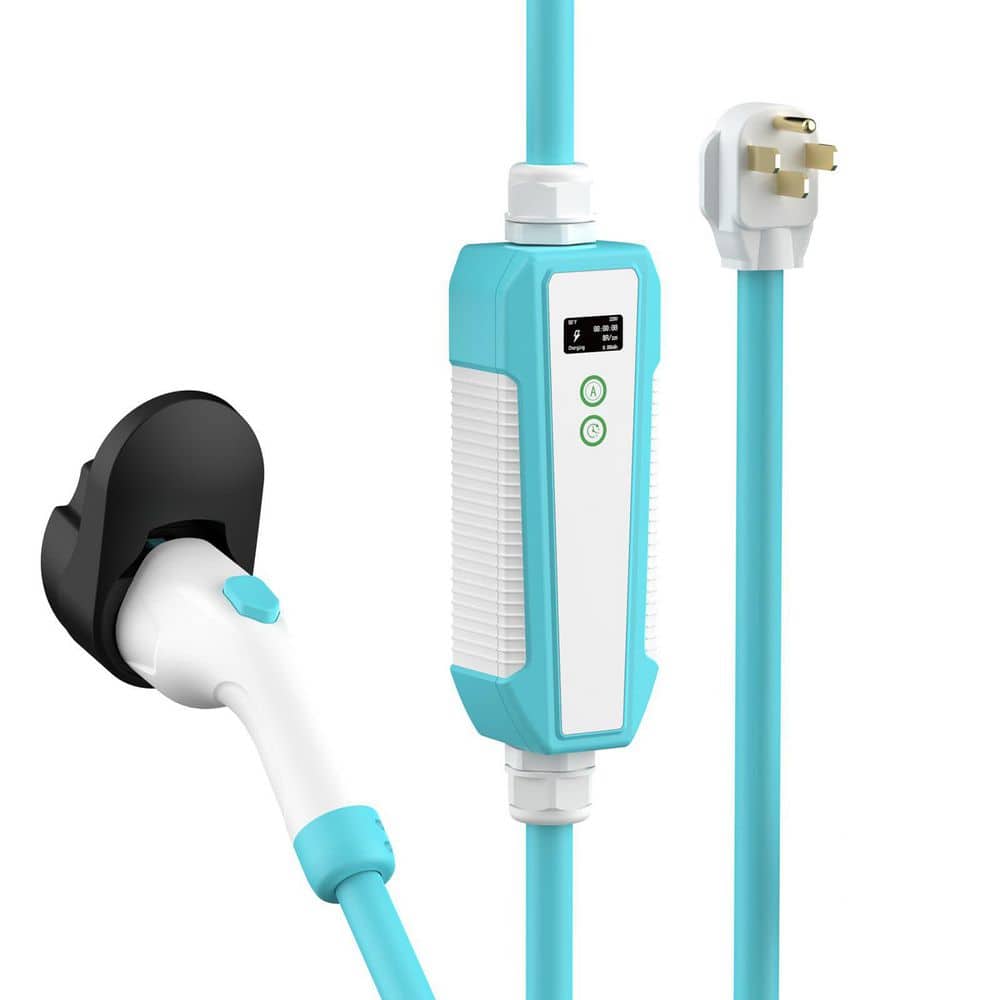 Ahfiwaso 20ft 110-240 Volt Electric Vehicle Charger Level 1 and 2 ...