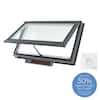 VELUX 44-1/4 x 26-7/8 in. Solar Powered Fresh Air Venting Deck-Mount Skylight with Laminated Low ...