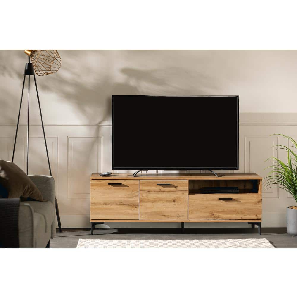 South Shore Musano Nordik Oak 59.25 in.TV Stand 15980 - The Home Depot