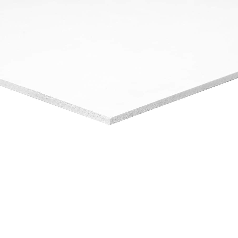 Wellco 24 in. x 48 in. x 0.236 in.(6mm) PVC Waterproof Foam Sheet White ...