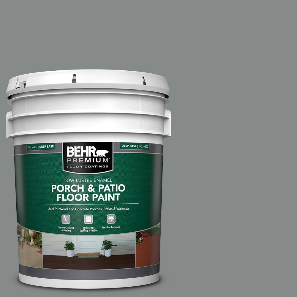 BEHR PREMIUM 5 gal. #N460-5 Slate Rock Low-Lustre Enamel Interior ...