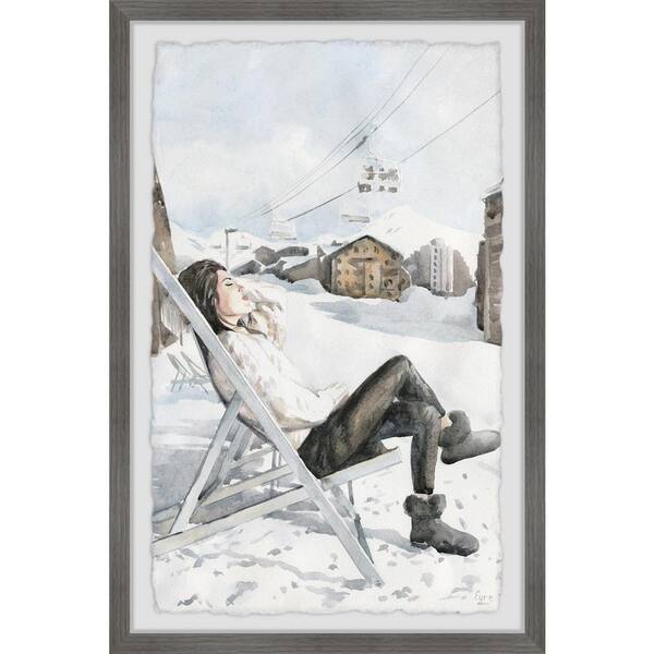 MARMONT HILL INC "Enjoying the Winter" by Eyre Tarney Framed People Art ...