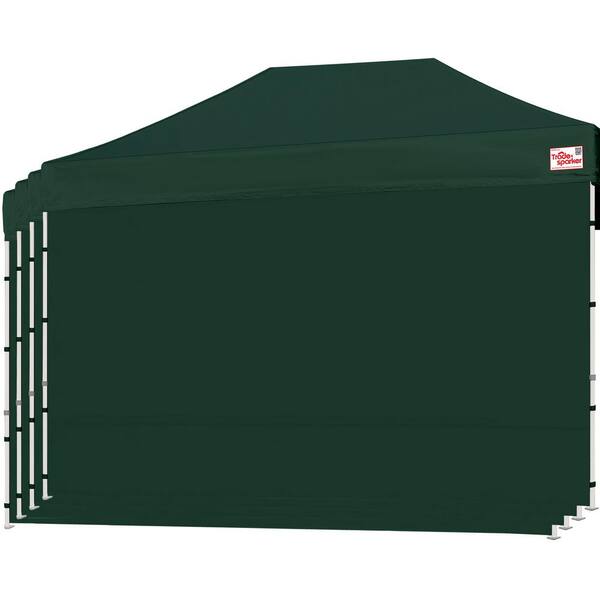Terracemaster Series 10 ft. x 15 ft. Forest Green Pop-up Canopy Tent ...