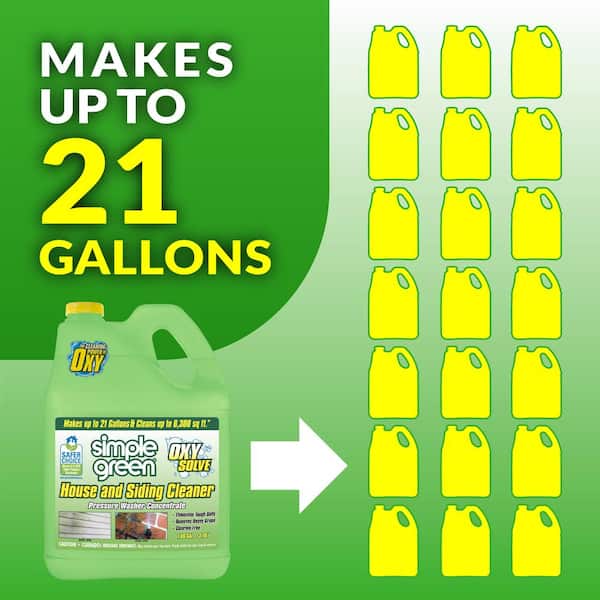 Simple Green 1 Gal. Oxy Solve House and Siding Pressure Cleaner Washer ...