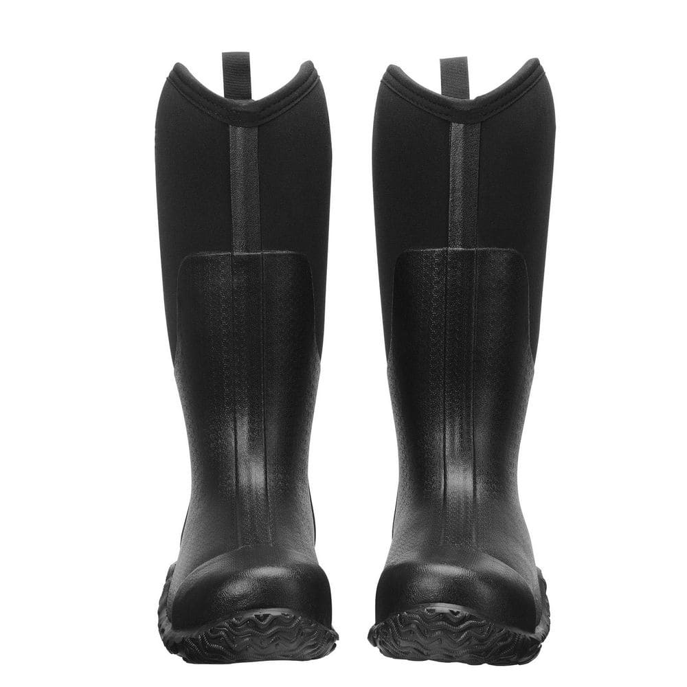 SKYSHALO 12 in. Men's Steel Toe Rubber Boots Protective Footwear ...