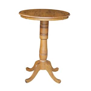 International Concepts Distressed Pecan Solid Wood Dropleaf Dining ...