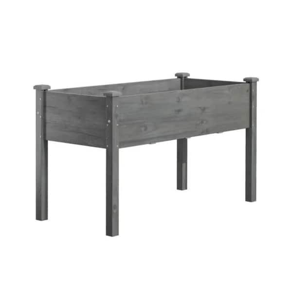 Zeus & Ruta Wood Raised Garden Bed with Legs, Elevated Wooden Planter ...