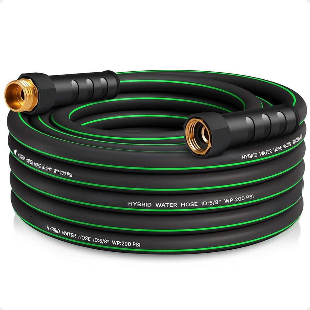 25 ft. Heavy Duty Garden Hose, Non-Expandable Flexible Kink Resistant ...