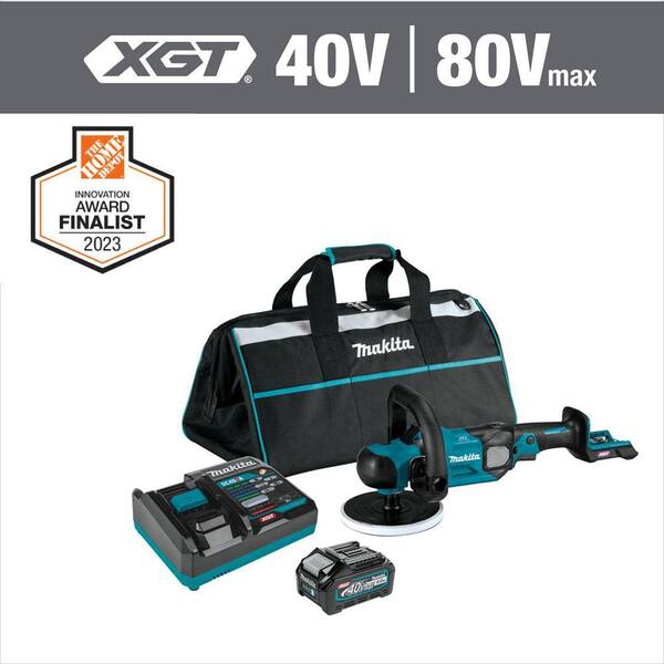 Makita 40V max XGT Brushless Cordless 7 in. Polisher Kit, 4.0Ah GVP01M1 ...