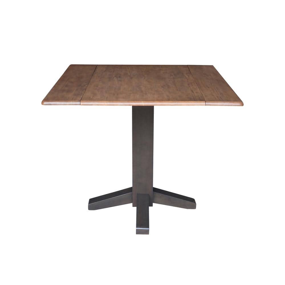 International Concepts Hickory/Washed Coal Solid Wood 36 in Pedestal ...