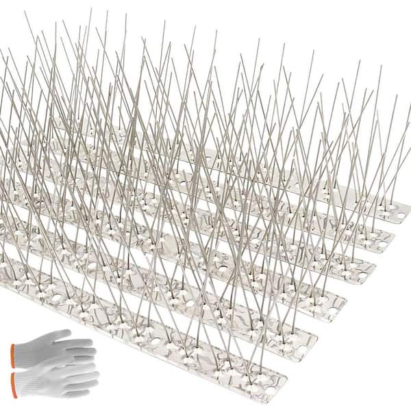 158 in. ft. Bird Spikes Squirrel Proof Baffle Deterrent Spikes for ...