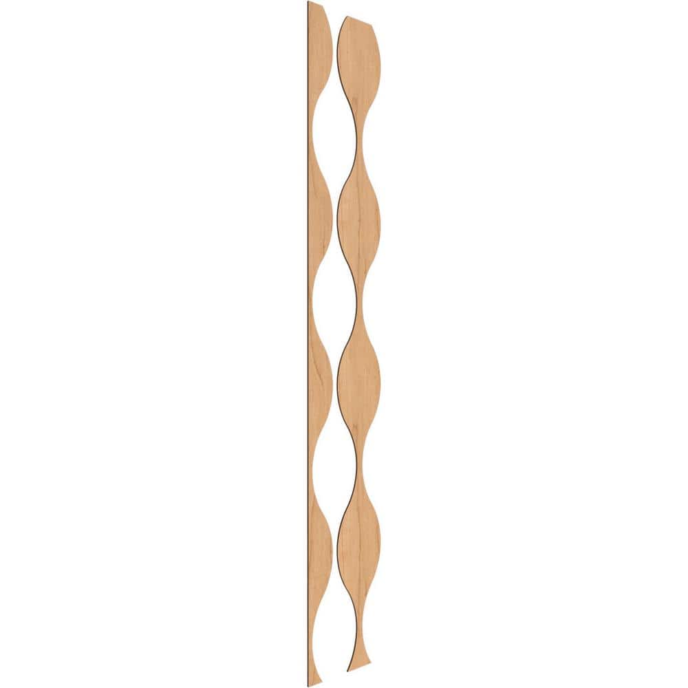 Ekena Millwork Ozark 94 in. H x 0.25 in. W Slatwall Panels in Maple 9 ...