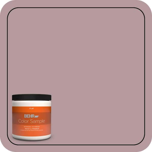 BEHR PREMIUM PLUS 8 oz. #PMD-71 Twilight Blush Flat Interior/Exterior ...