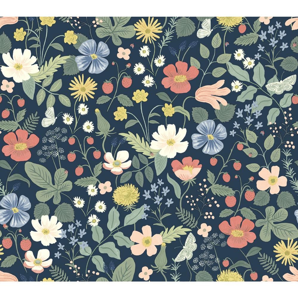 RIFLE PAPER CO. Strawberry Fields Unpasted Wallpaper (Covers 60.75 sq ...