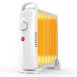 Optimus Portable 7 Fins Oil Filled Radiator Heater with Timer 98698101M ...