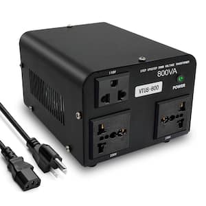 Lukyamzn 500-Watt Voltage Transformer Power Converter with US Power Cord, Convert 110-Volt to ...