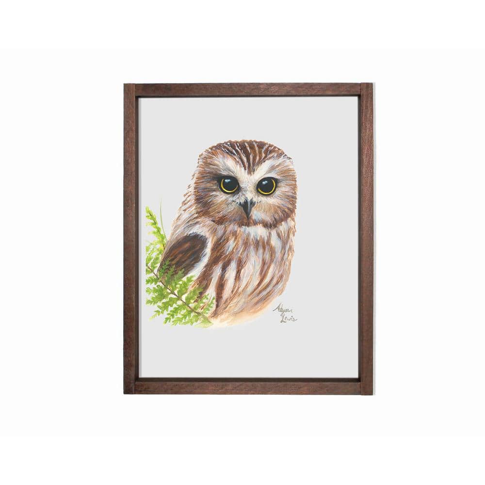 Woodland Littles 2 Owl Farmhouse Decorative Sign 11 in. x 14 in. FH1 ...